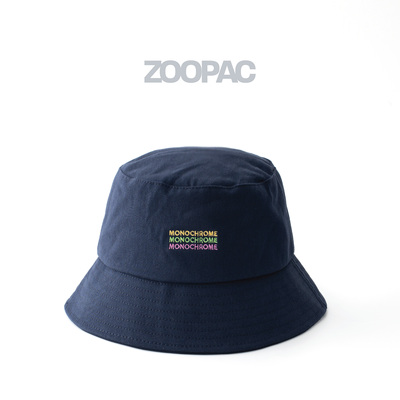 ZOOPAC＜MONOCHROME＞渔夫帽春夏百搭软顶遮阳帽子潮牌女韩版休闲