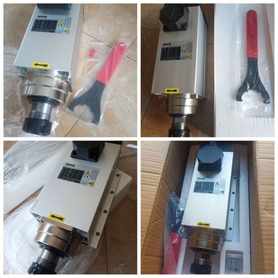 雕刻机开料机顺通WHD风冷主轴电机3.5/4.5/6/7.5KW方形风冷电主轴
