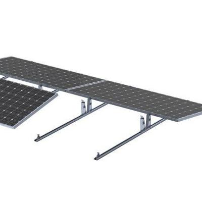 平屋顶铝合金支架水泥屋顶压载式支架光伏板安装固定