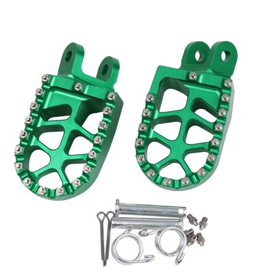 越野摩托车KLX250R/S KLX650R改装配件CNC铝合金脚踏镶钉防滑踏板