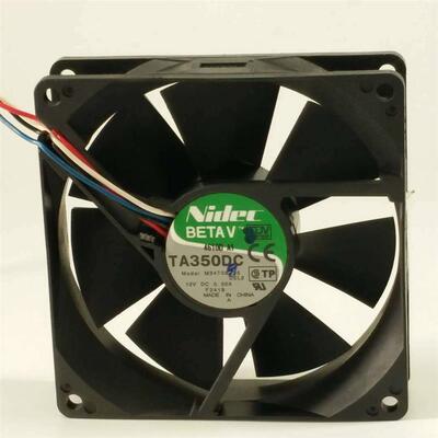议价NidecTA350DCM34709-359CM12V0.5APWM4线机箱散热风扇9025