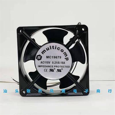 议价原装multicompMC19679AC115V0.21/0.18A1203812CM金属风机
