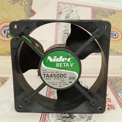 议价原装NidecTA450DCB34262-3412cm12038DC12V0.8A散热风扇