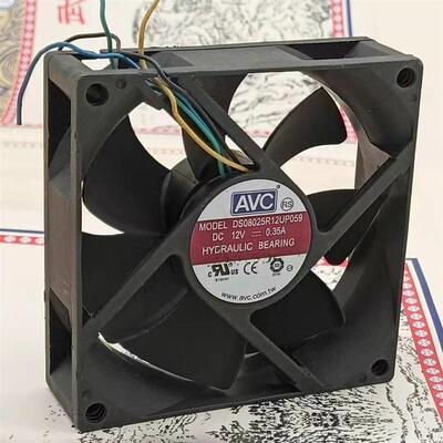 议价AVCDS08025R12U80258CM12V0.35A4线PWM温控散热风扇