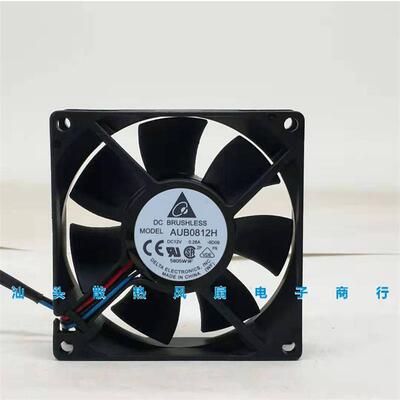议价原装台达DELTAAUB0812H802512V0.26A8CM厘米机箱散热风扇