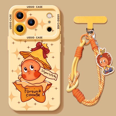 适用苹果17pro手机壳星星饼干iphone17pormax可爱16pro卡通16小众14高级15硅胶17带挂链17air防摔新款13超火