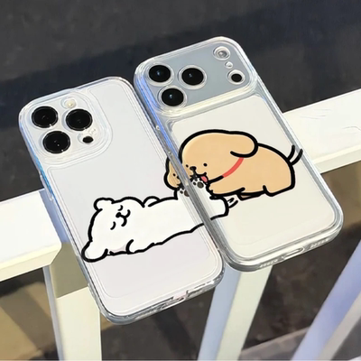 扯裤子情侣手机壳苹果17Promax舔脚脚小熊iPhone17pro可爱卡通16PLUS情侣款15创意小众一对14全包13透明17pm
