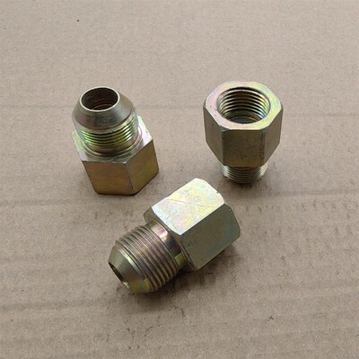 外丝M22*1.5D-转内丝G1/2液压铁接头外表镀锌内外丝0422