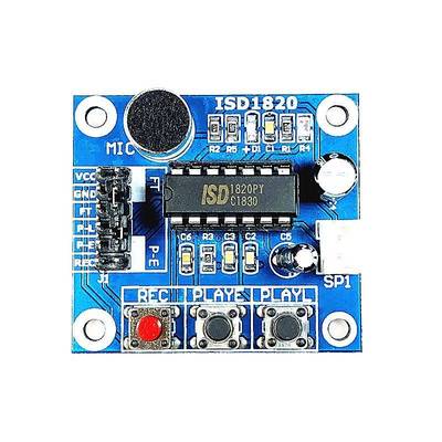 ISD1820录音语音模块语音模块录放音模块板串口控制USB下载播放器