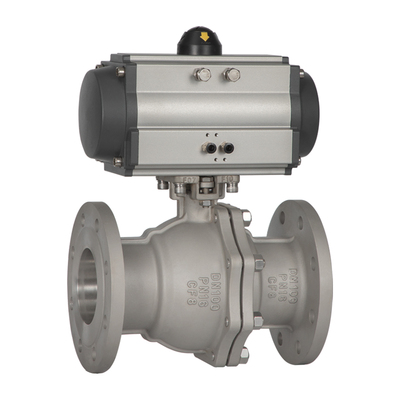 304气动法兰球阀Q641F-16P/C不锈钢铸钢高温蒸汽切断阀门开关DN50