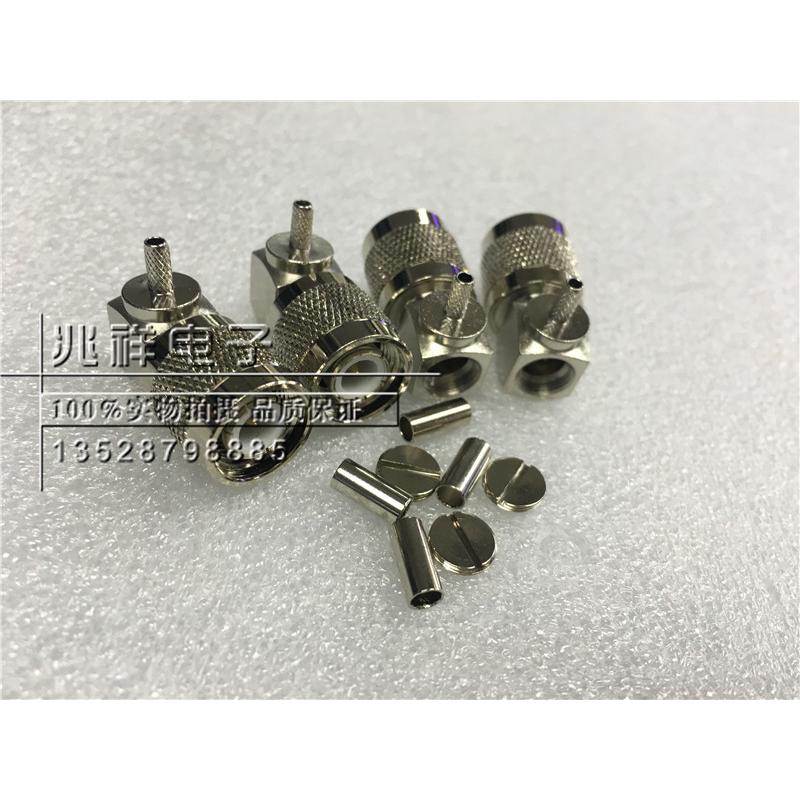 射频TNC-JW-1.5同轴50欧姆RF跳线头 高频TNC弯公RG316馈线 L12头