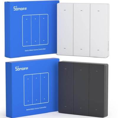 SONOFF M5 智能机械墙壁开关 120型 零火线APP远程控制 ALexa语音