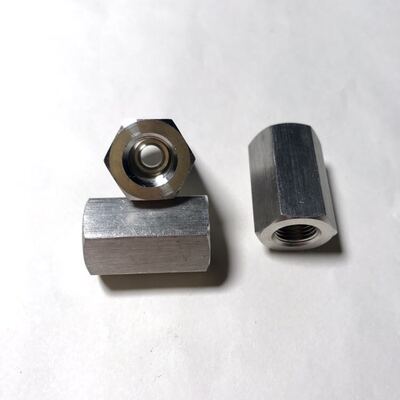 不锈钢双内丝接头 两边内螺纹 一边内螺纹G1/8 一边内螺纹M10x1