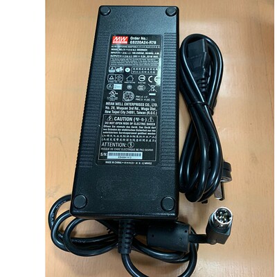 原装MEAN WELL明纬GS220A24-R7B 24V9.2A 221W四针4P电源适配器线