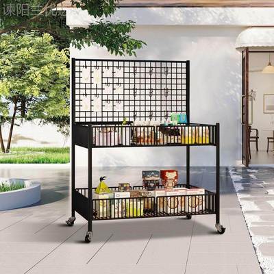 摆摊小推夜市车地摊专用手推花UVA车置促物架销展示架快速收摊神