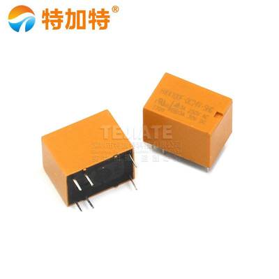 HK4100F-DC24V-SHG信号继电器 24v单刀双掷继电器 4100f继电器6脚
