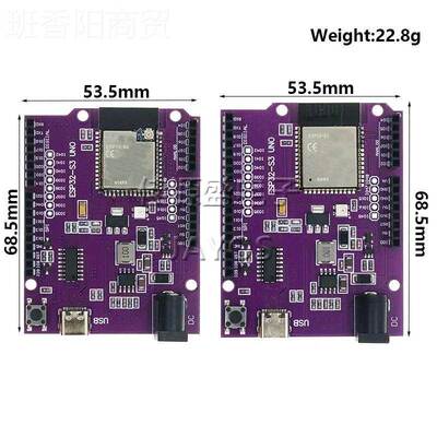 ESP2S UNO开发板板载N3-8R2/N16R8模块兼74969容3DevKitC-1