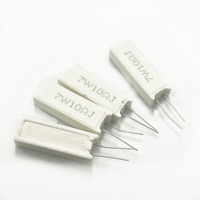 RX27-5立式水泥电阻7W 470R 500R 560R 620R 820欧1K/2.2K/4.7K