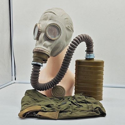 59式防毒面具毒烟毒气生化核污染防护罩喷漆过滤式鬼脸化工全面罩