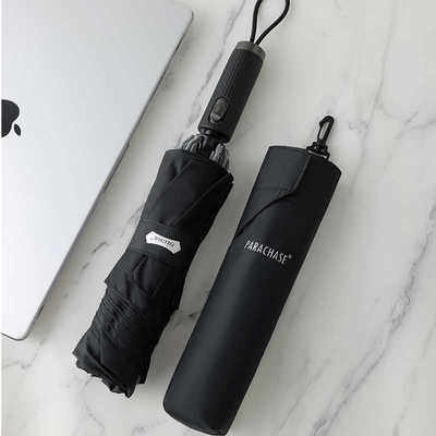 PARACHASE全自动车载反向伞新款不湿车抗风士折叠简约商务雨伞男