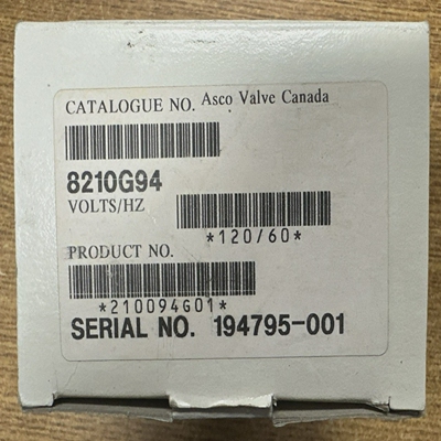 ASCO8210G94RED-HATIISOLENOIDVALVE150PSI1/2PIPE**NEW