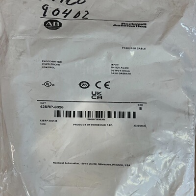 ALLEN BRADLEY PHOTOSWITCH FIXED FOCUS CONTROL SENSOR 42SRP60