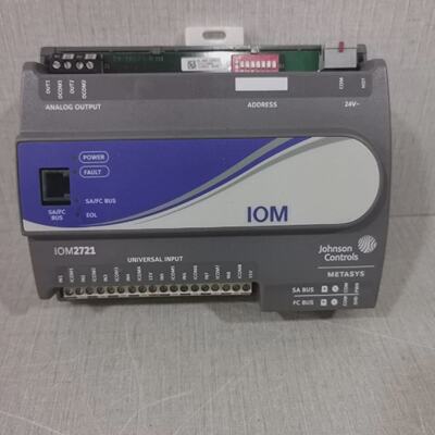 Johnson Controls MSIOM27210 InputOutput Module  IOM2721 Rev