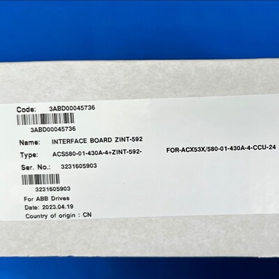 ABB变频器ACS580880系列ZINT592全新驱动-议价