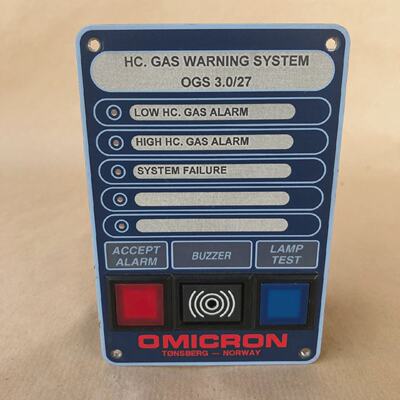 Omicron Ogs 3.027 Gas Sampling Control Unit Faceplate