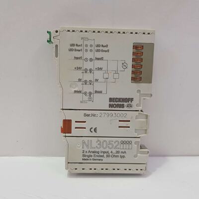 Beckhoff NL3052 2CHANNEL Analog Input Ethercat Terminal