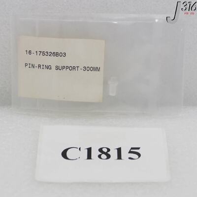 C1815 ASM SUPPORT PIN SUSCEPTOR RING QUARTZ 0.150 300MM NEW