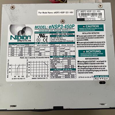 【议价】Nipron eNSP3-450P 全新/二手均有货