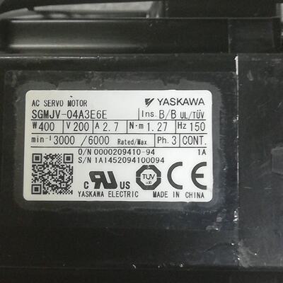 议价SGMJV04A3E6SSGMJV04A3E6EYASKAWA安川伺服马达现货正品