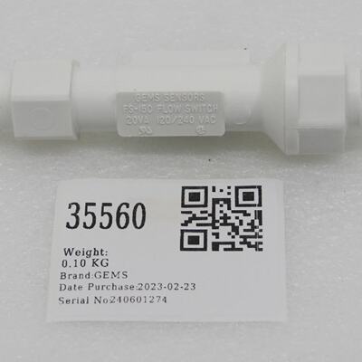 35560 GEMS FLOW SWITCH FS150 N.O. 2 GPM PN 129662 NEW 129662