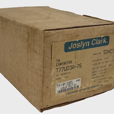 Nuovo Joslyn Clark T77U03A76 AC Magnetico Contatore Misura 0