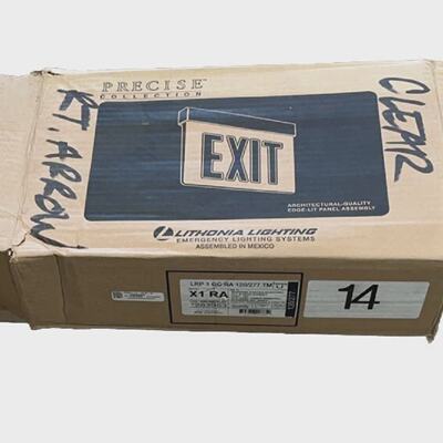 AN Lithonia LRP 1 GC RA 120277 TM LED Edge Lit Exit Sign