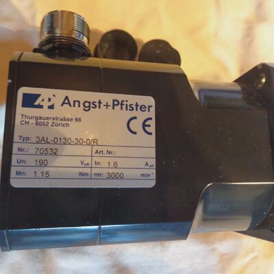 Servo Motor Angst  Pfister 3AL0130300R  1.15 Nm  3000 Umin
