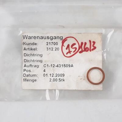 Gasket C112431509A For Hatlapa L20 Compressor Spares PACK OF