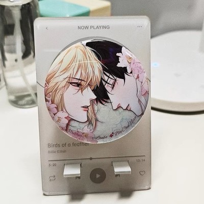 可旋转吧唧音乐展示架播放托谷美