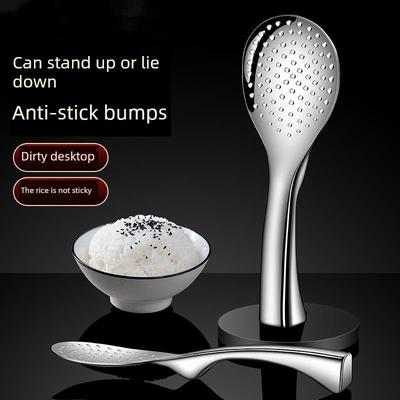 特厚316不锈钢立式米匙家用不粘饭干米匙酒店餐厅大碟耐高温