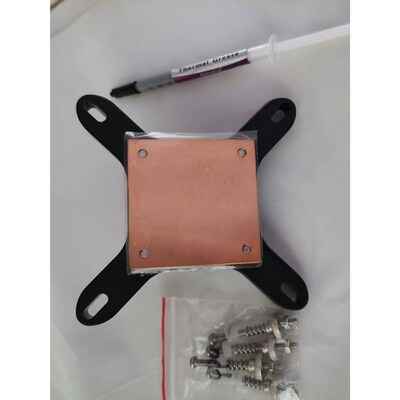 cpu长水冷头紫铜散热器 冷散热器 电脑水冷方2形011正方形280801