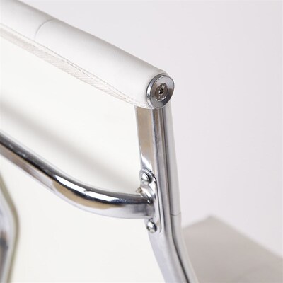 翔客银平顺电脑职员办公椅正姿椅盟安吉小转椅皮转椅白色电脑椅盟