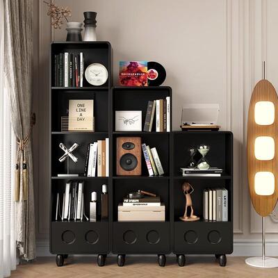 书架现置物架MMF美式法式落地代收约儿童书柜小型窄家用纳柜简储