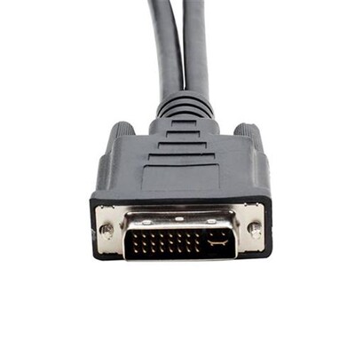 DVI24+5转双VGA线24+1针dvi公转2vga母dvi转vga转接线dvi一分二