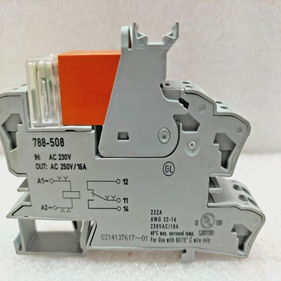 WAGO788-508RELAYMODULE230VAC-1CHANGEOVERCONTACT