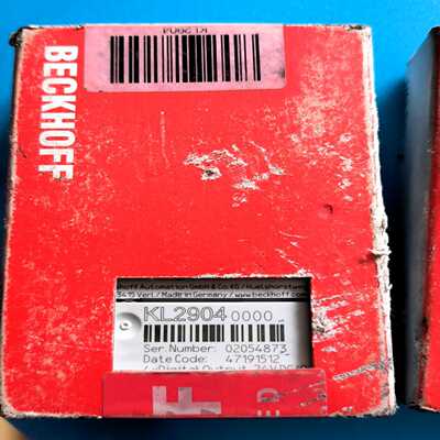 倍福安全链模块KL2904,，未开封，介意包装的询价