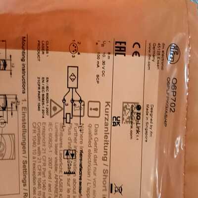 IFM易福门O6P702镜面反射光电开关传感器06P询价