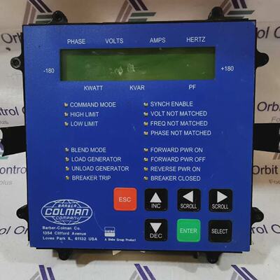 COLMAN DYNK55100 DISPLAY AND PROGRAMMING PANEL