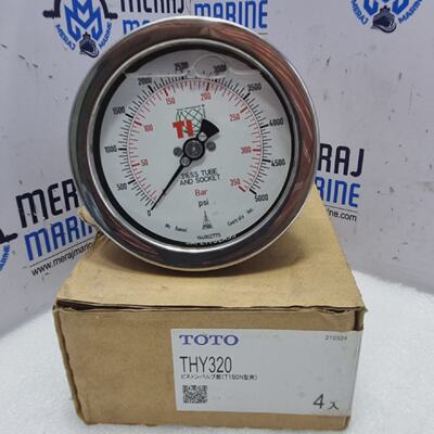 Toto THY320 Manmetro 05000 PSI  McDaniel Tubo Y Enchufe 316S
