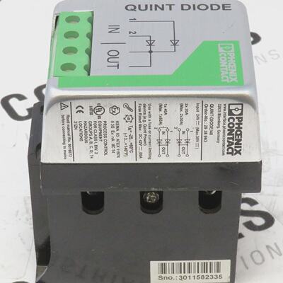 Phoenix Contact QUINTDIODE40 Redundancy Module 24V DC 2x20A1